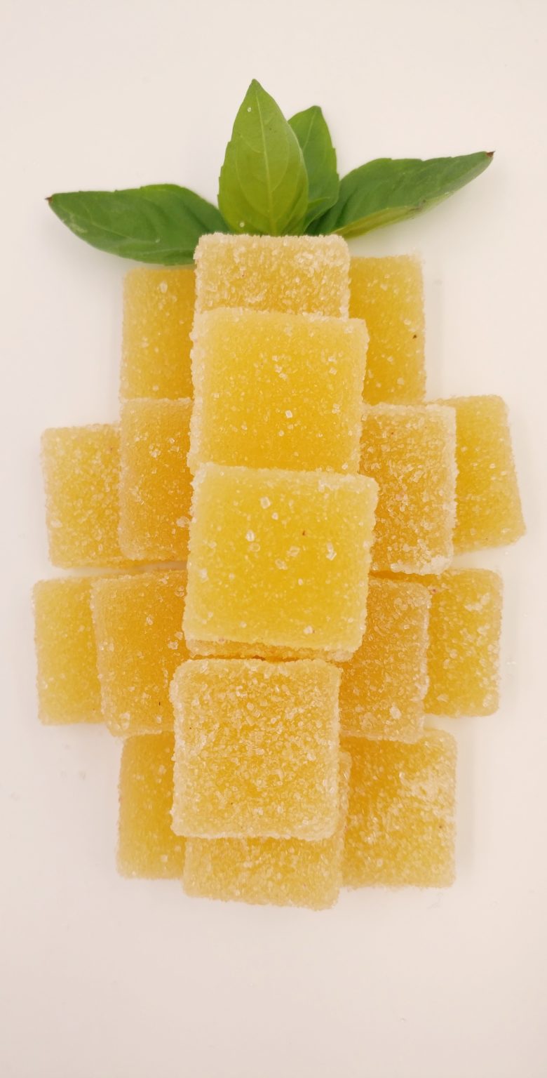 Pâtes de fruits Ananas / Basilic – Tiphaine Corvez Chocolatière
